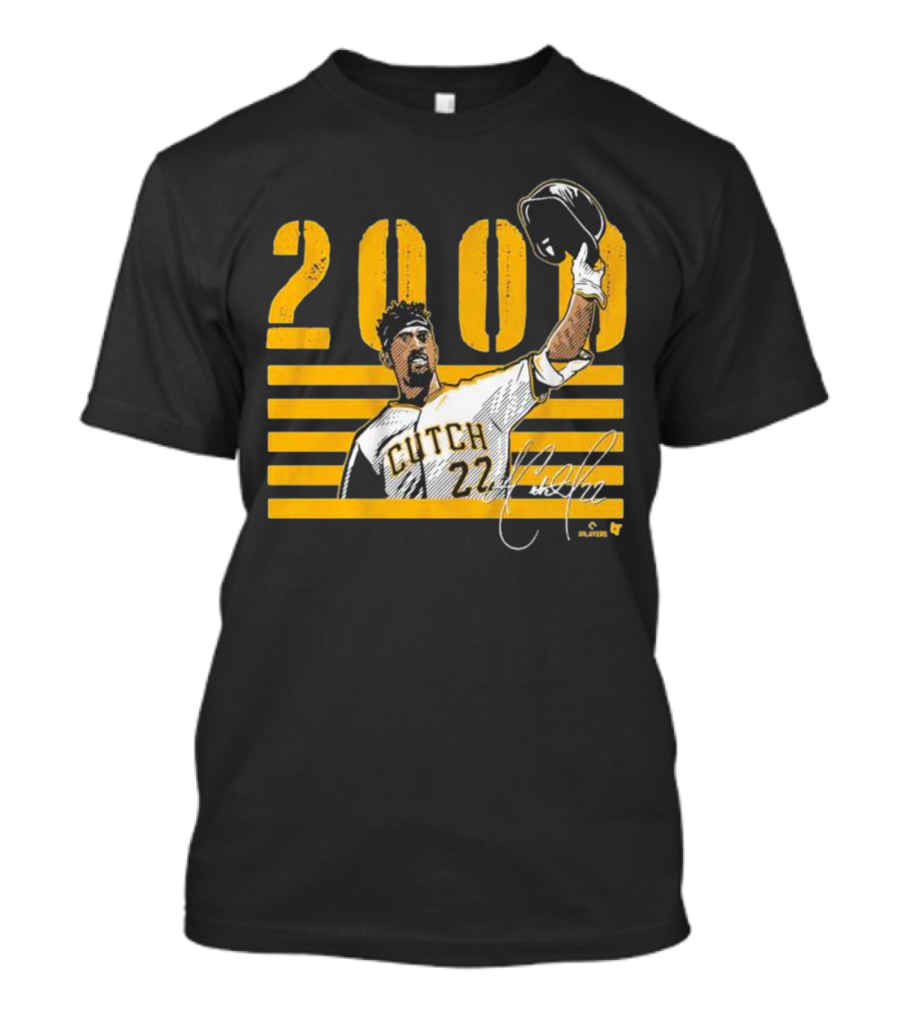 Pittsburgh Cutch 22 2000 Hits Celebration MLB Player T-Shirt