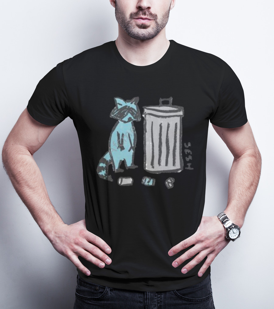 TeamSESH Kids Garbage Raccoon Trash Bin SESH T-Shirt