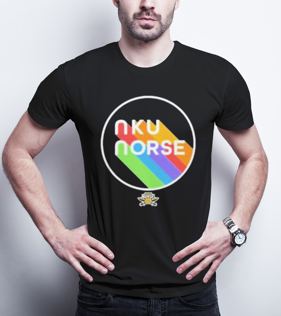 Nku Norse Rainbow Circle Pride T-Shirt