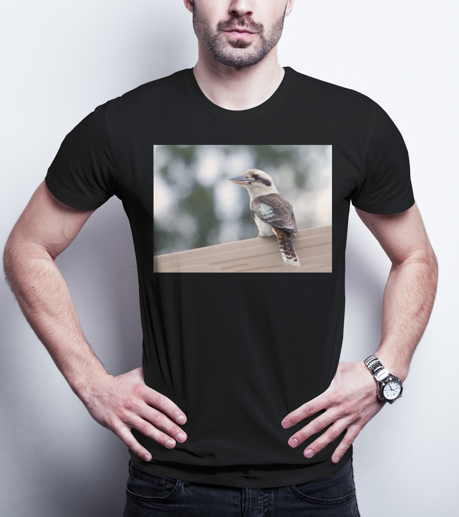 Australian Kookaburra Bird Perched Outdoors T-Shirt