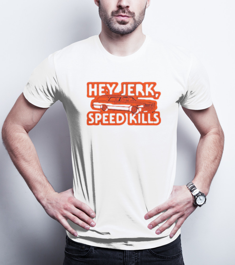 Michael Myers Hey Jerk Speed Kills Station Wagon Scene T-Shirt