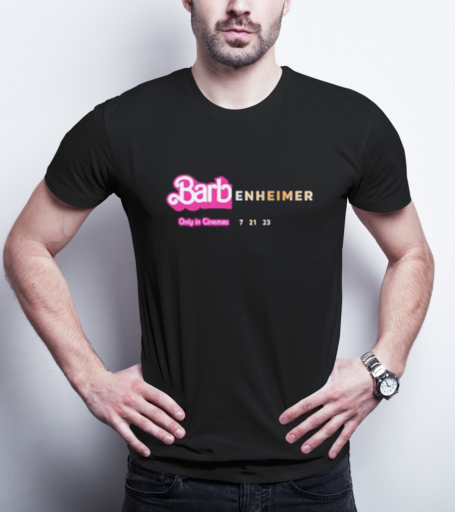 Barbenheimer Barbie Movie Oppenheimer Only In Cinemas 7 21 23 T-Shirt