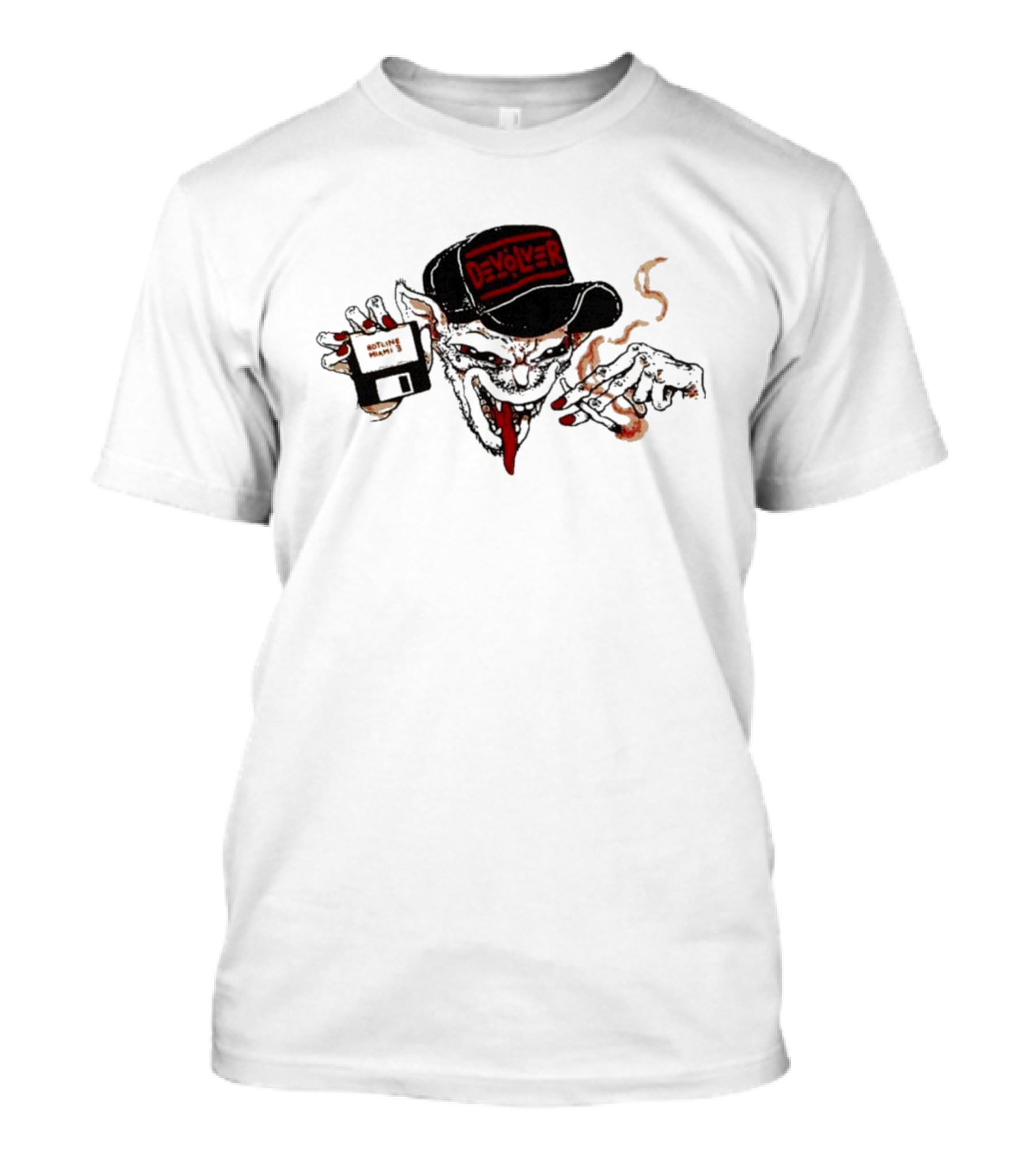 Devolver Goblin Smoking With Floppy Disk In Hand T-Shirt