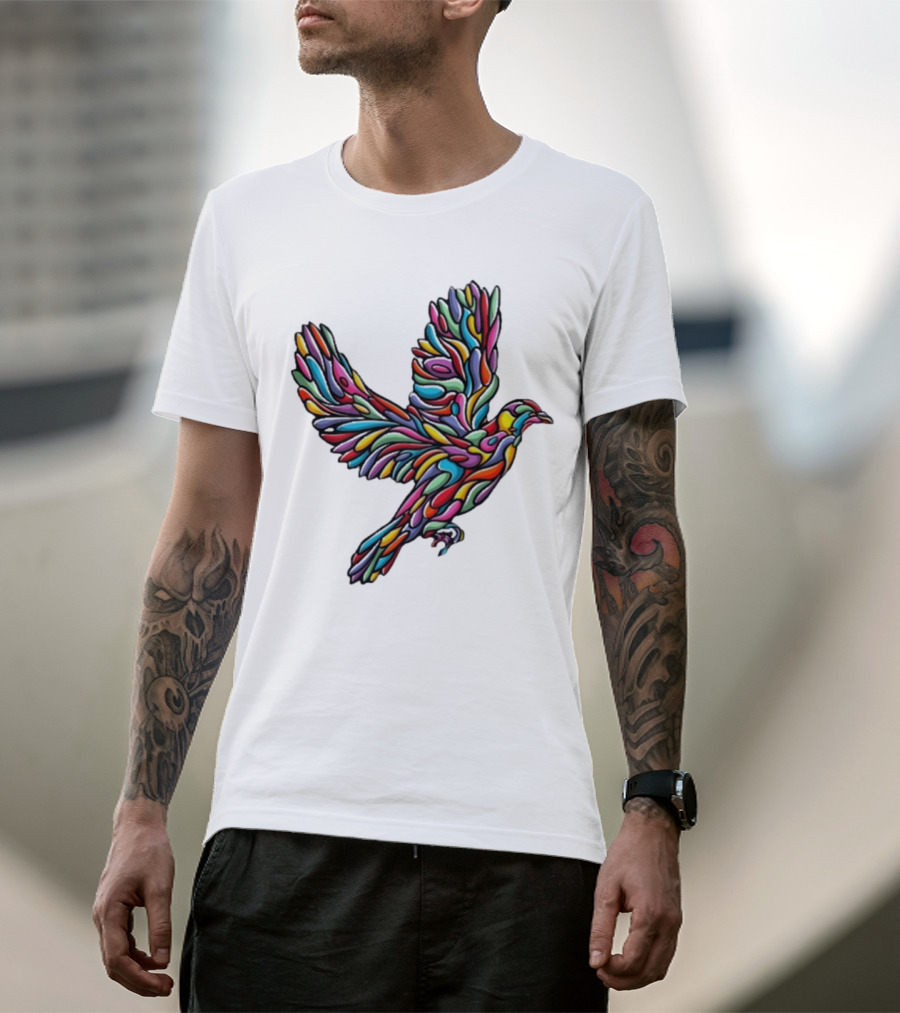 Glenside Local Solidarity Multicolored Dove T-Shirt