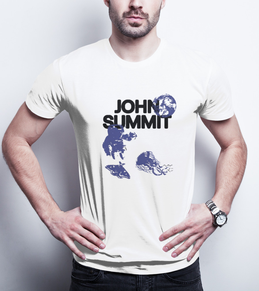 JOHN SUMMIT Astronaut Jellyfish Moon Blue Exploration T-Shirt
