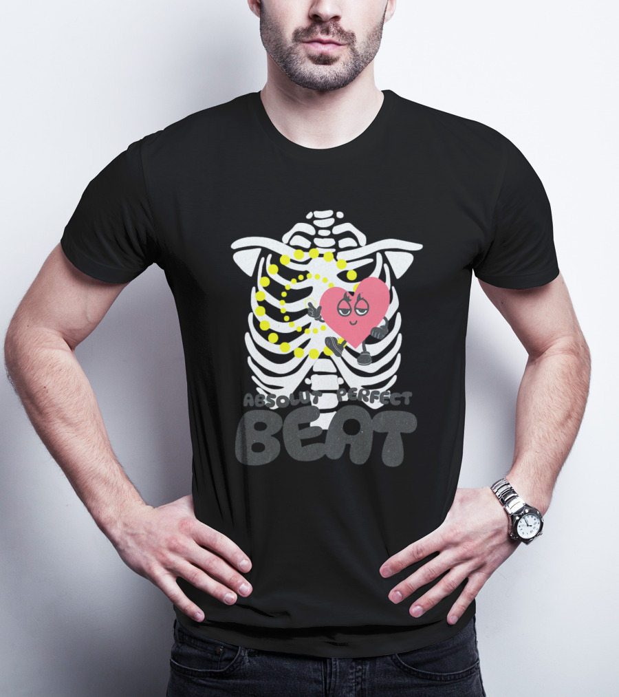 Absolut Perfect Beat Ribcage Heart T-Shirt