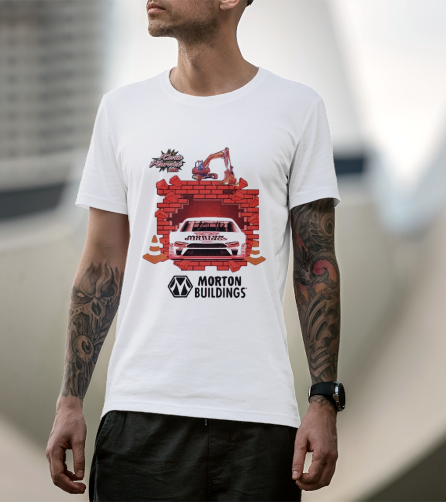 Kevin Harvick Inc Morton Buildings Car Brick Wall Racing T-Shirt