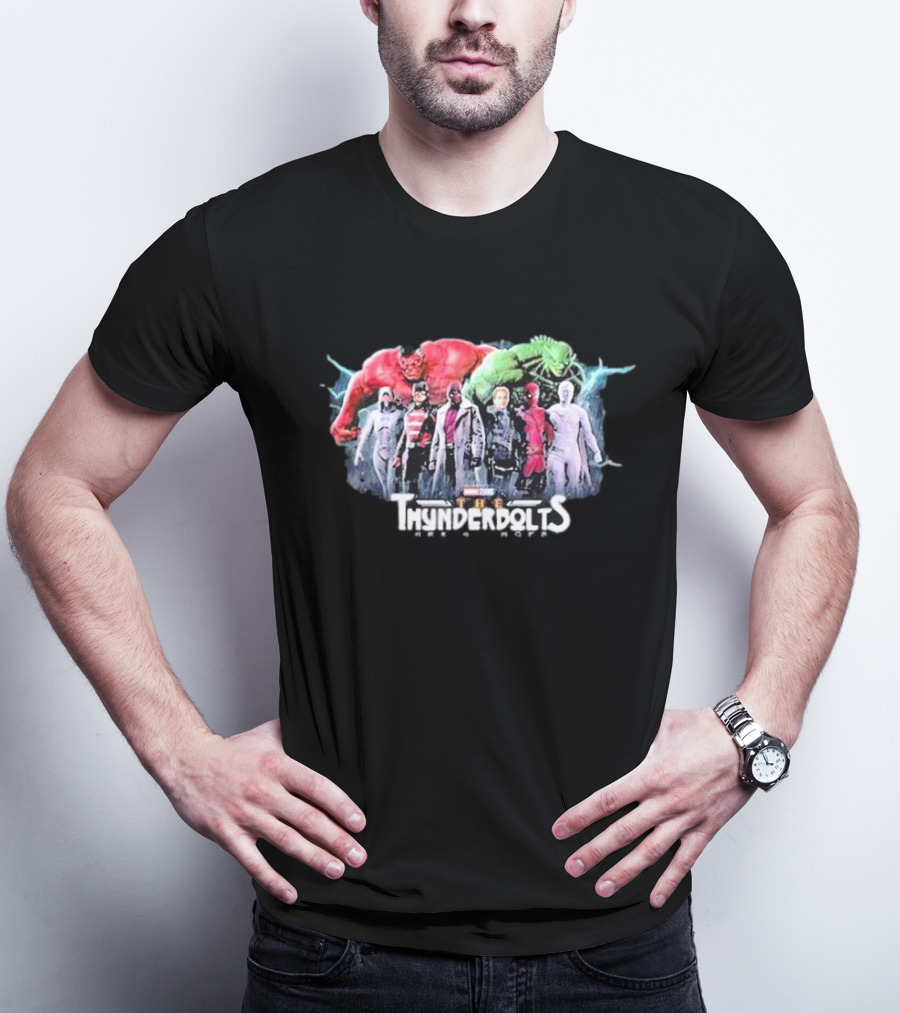Marvel Studios Thunderbolts Rise Of The Red Hulk And Green Lizard Team Characters T-Shirt