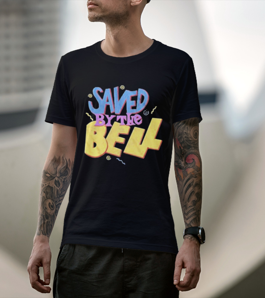 Saved By The Bell 90s Retro Faded Squiggles T-Shirt
