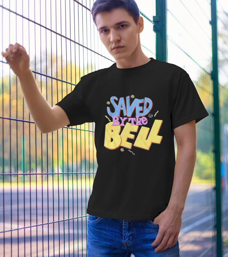 Saved By The Bell 90s Retro Faded Squiggles T-Shirt