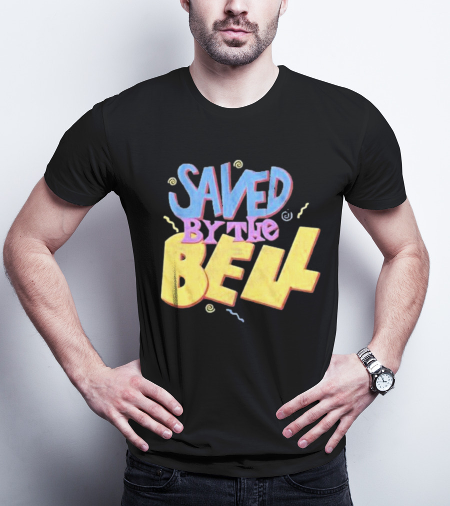 Saved By The Bell 90s Retro Faded Squiggles T-Shirt
