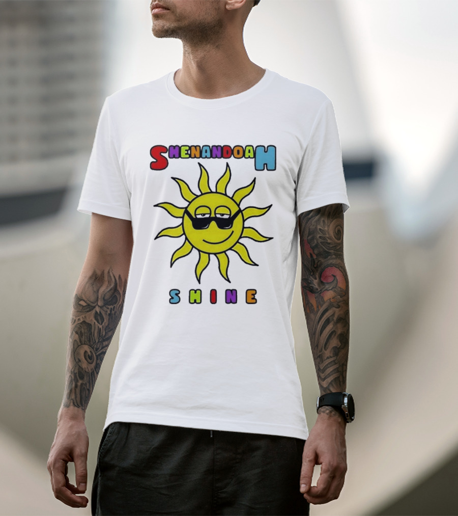 Shenandoah Shine Merch Sunshine Sun With Sunglasses T-Shirt