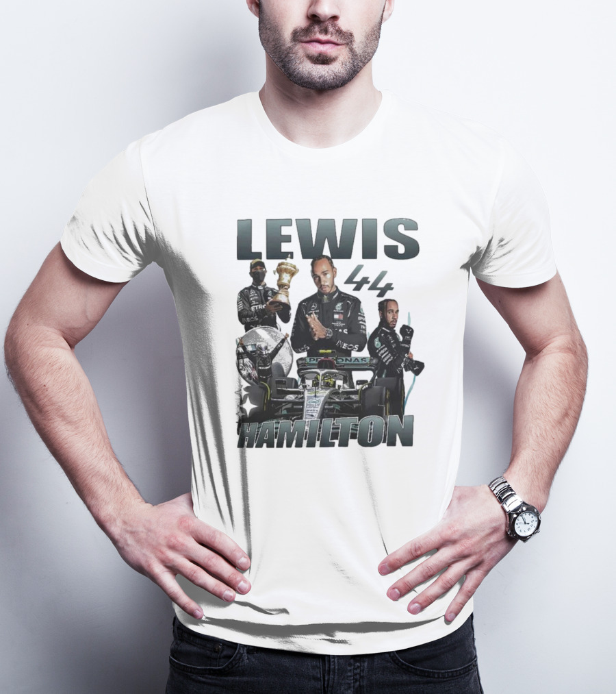 Lewis Hamilton 44 Formula Racing Champion Victory T-Shirt
