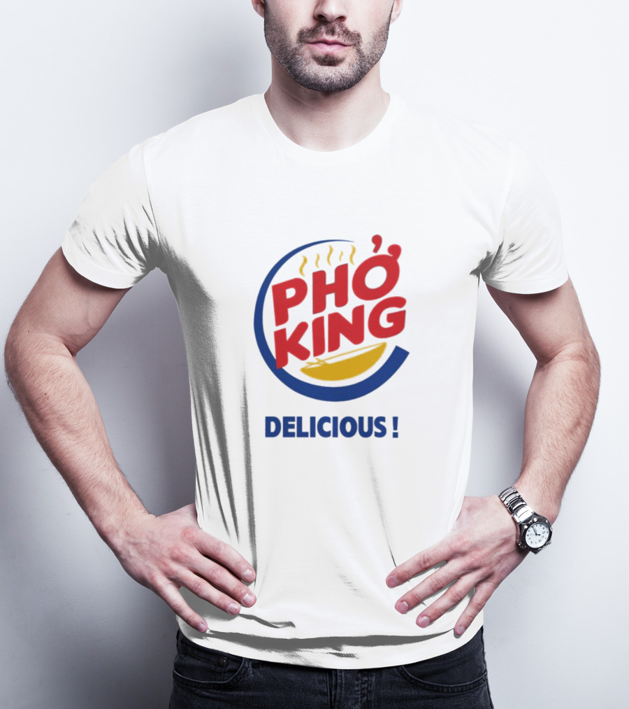 Joey Bizinger Wearing Phở King Delicious T-Shirt