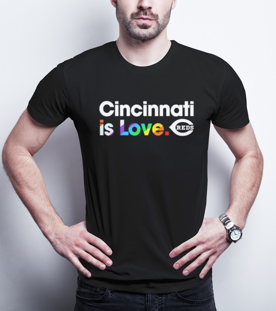 Cincinnati Reds Is Love Reds MLB City Pride T-Shirt