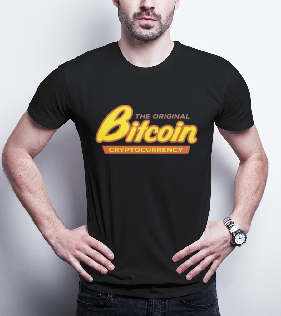 The Original Bitcoin Cryptocurrency Bow Tie T-Shirt