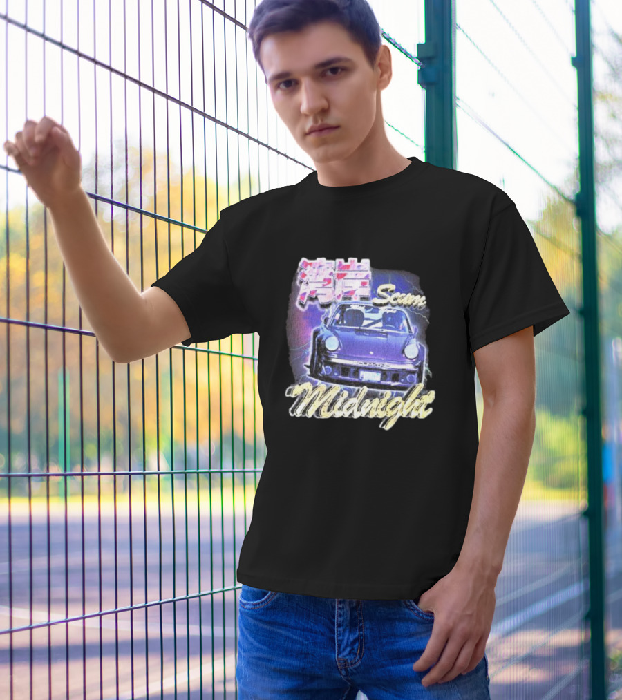 Midnight Scum Neon Car Aesthetic T-Shirt
