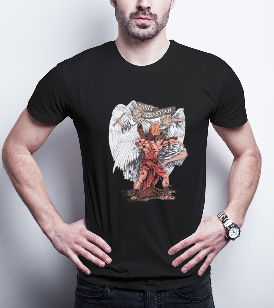 Saint Sebastian Angelic Guardians T-Shirt