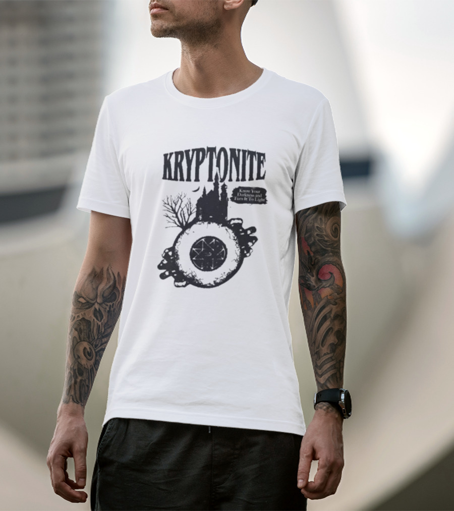 Vampa Kryptonite Haunted Castle And Wheel T-Shirt
