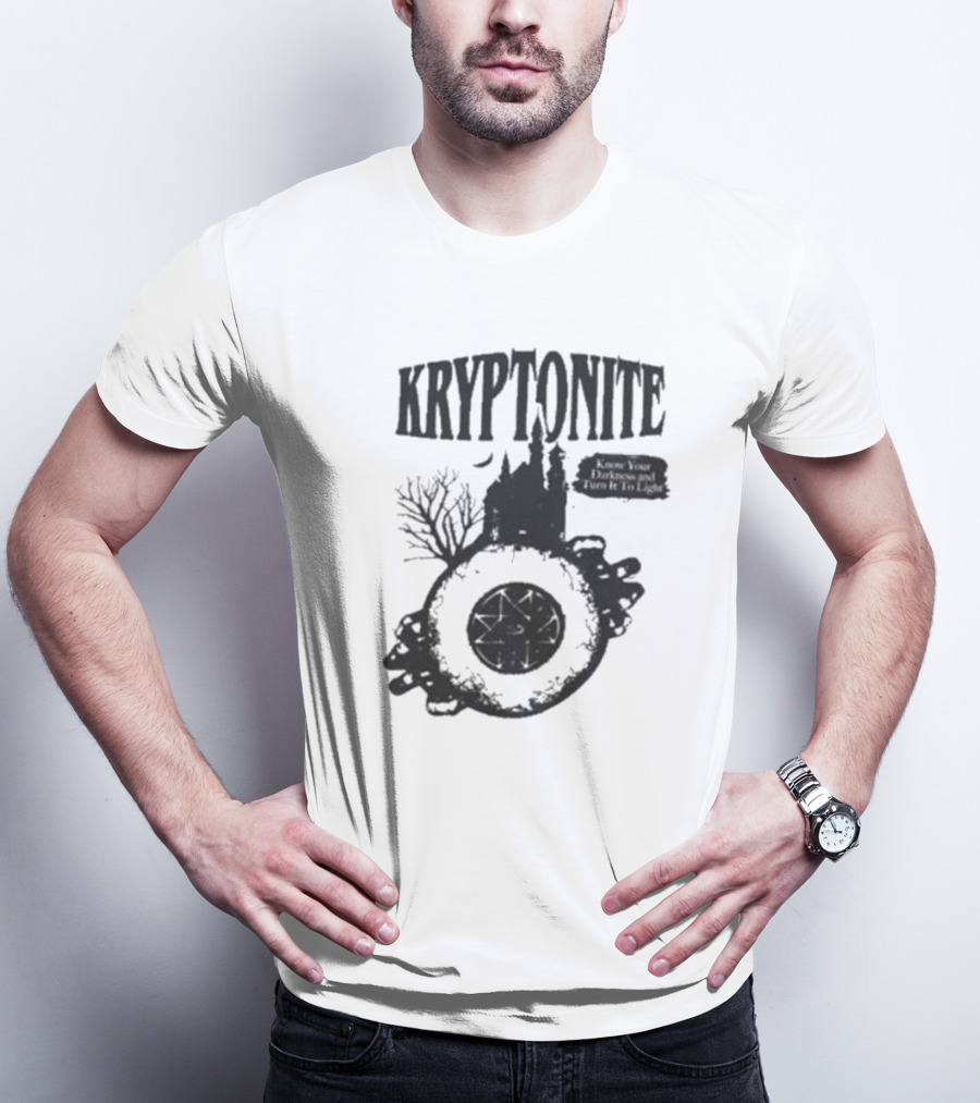 Vampa Kryptonite Haunted Castle And Wheel T-Shirt