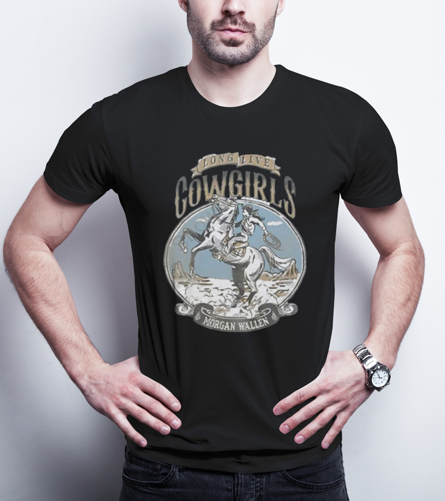 Long Live Cowgirls Morgan Wallen Vintage Rodeo Scene T-Shirt