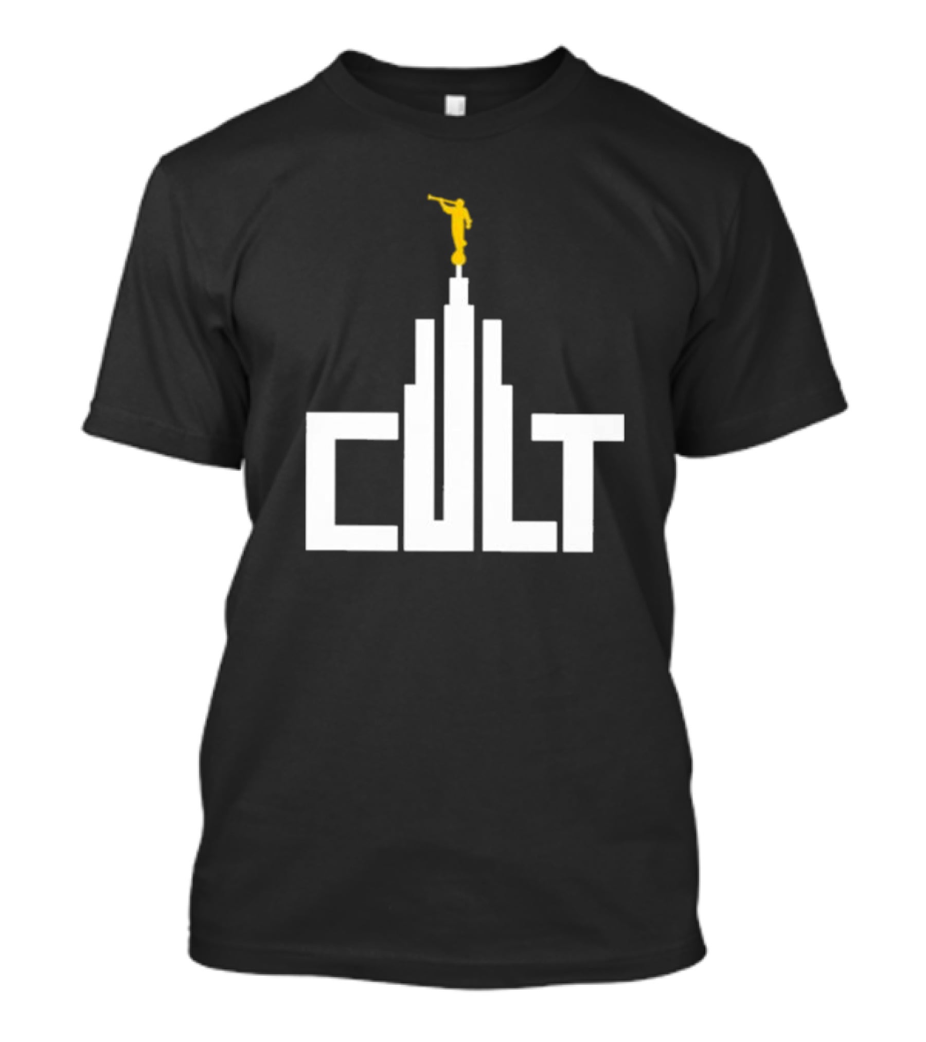 Exmormon Cult LDS Temple Angel Moroni Statues Iconic T-Shirt
