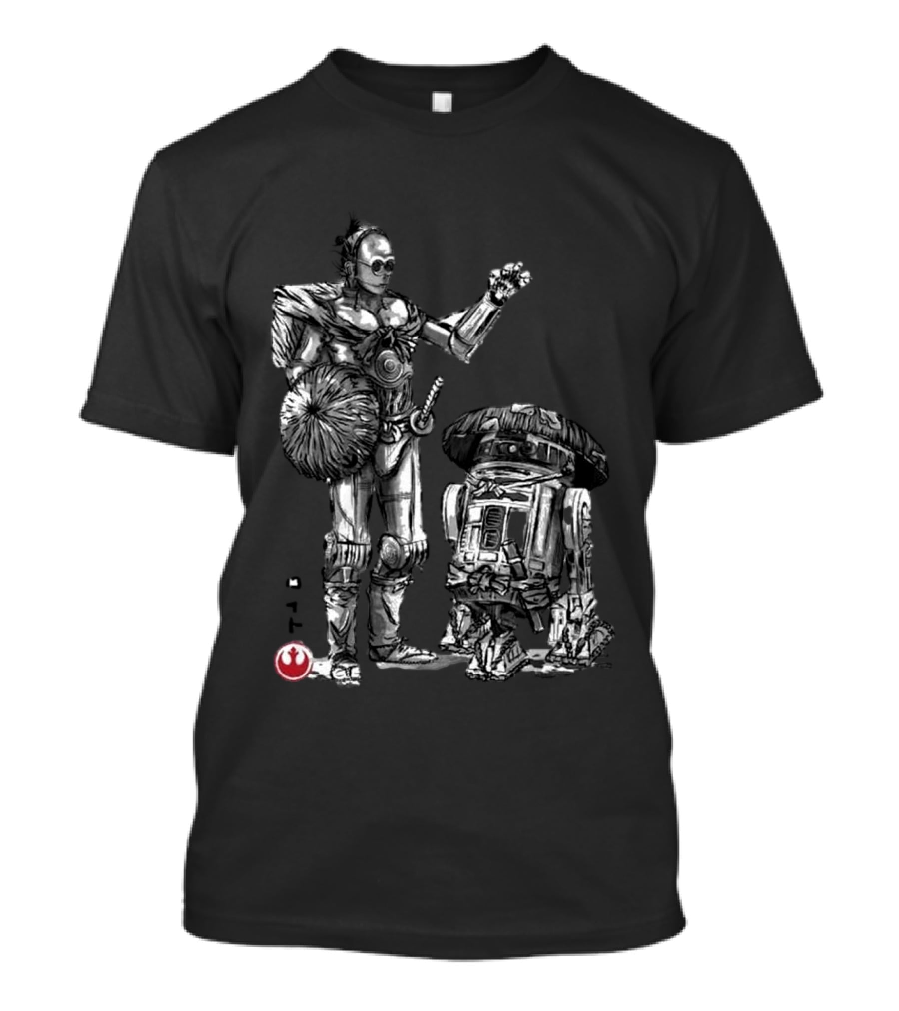 Samurai Droids Sumi-e Star Wars Rebels T-Shirt
