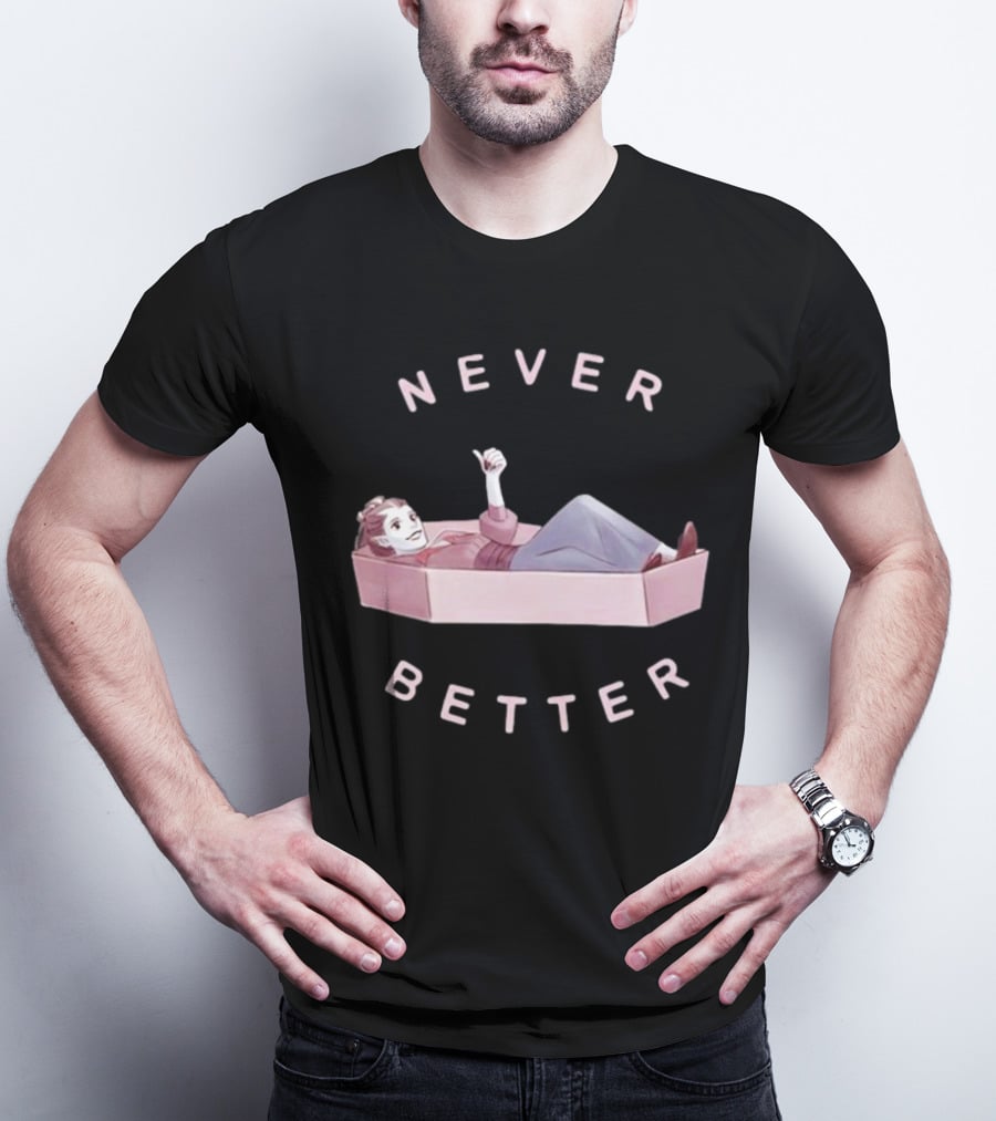 Critical Role Never Better Laudna In Coffin T-Shirt