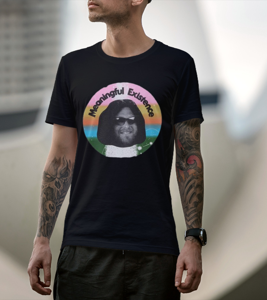 Meaningful Existence Rainbow Retro T-Shirt