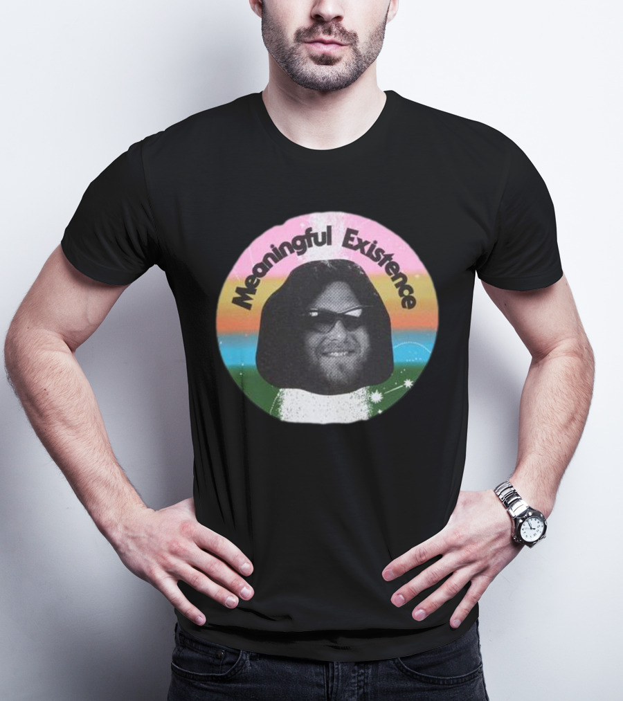 Meaningful Existence Rainbow Retro T-Shirt