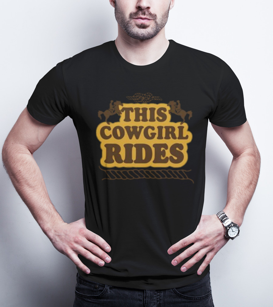 This Cowgirl Rides Western Horseback T-Shirt