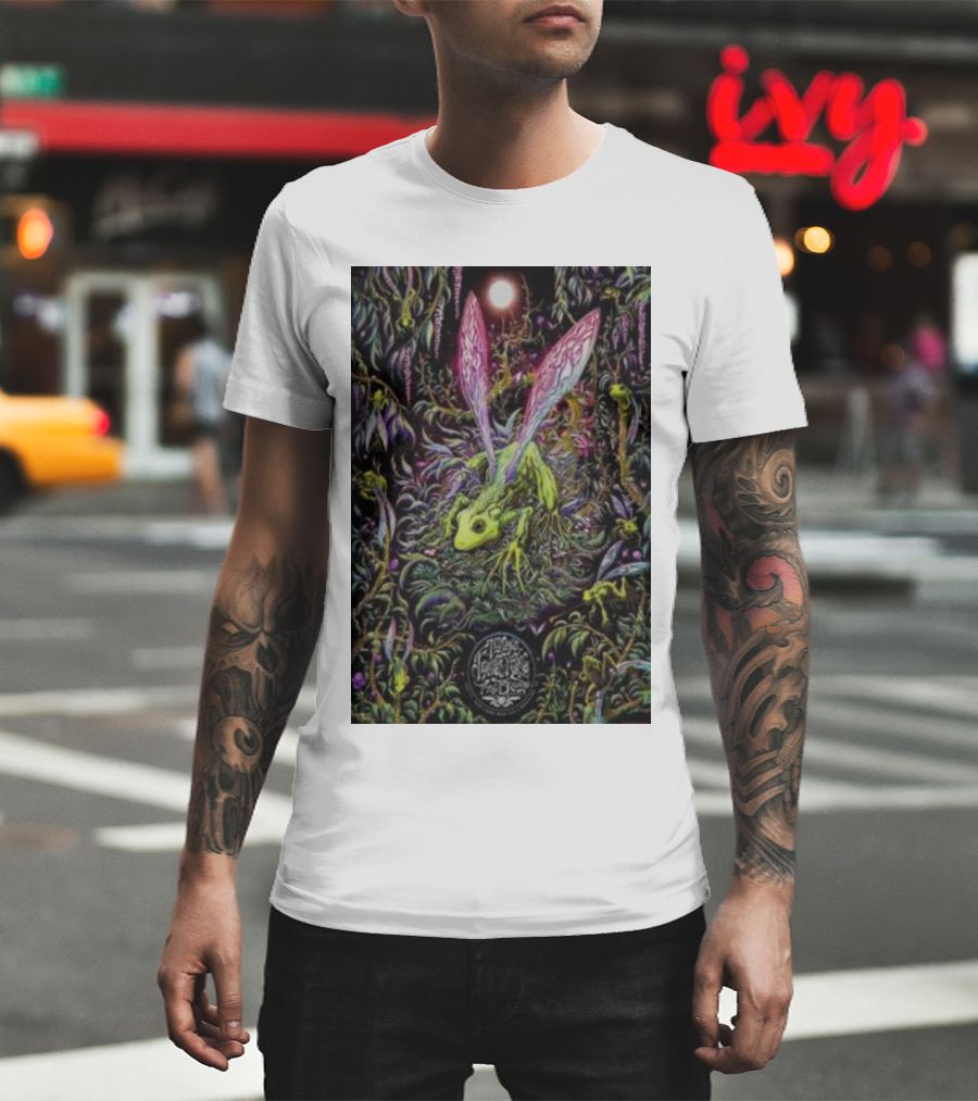 Les Claypool’s Fearless Flying Frog Brigade Psychedelic Creature Art Wheatland T-Shirt