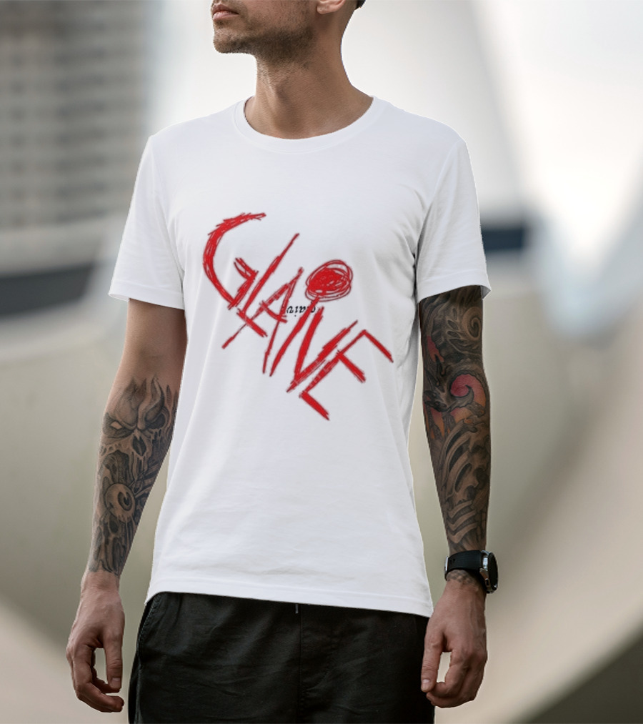 Glaive Red Brushstroke Burn Photo T-Shirt