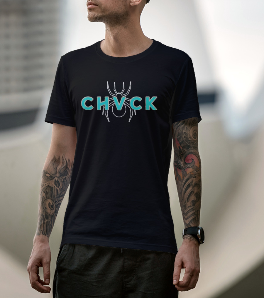 CHVCK Spider Typography T-Shirt