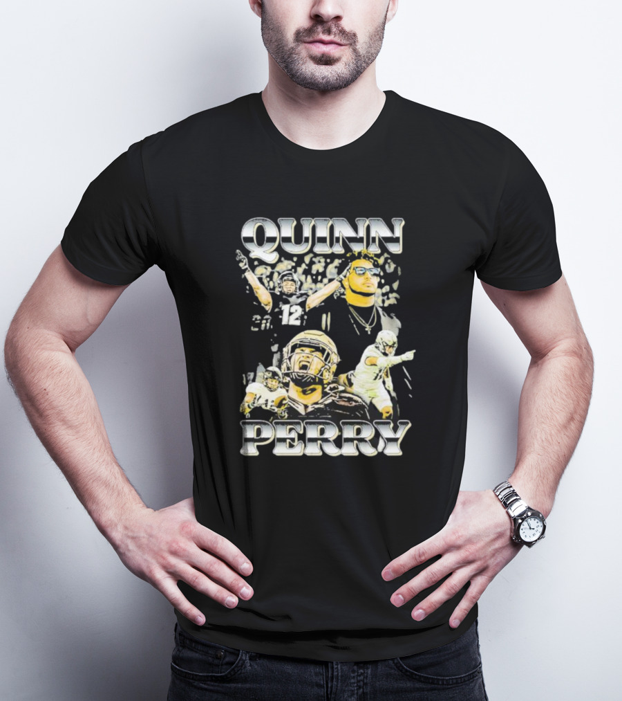 Quinn Perry Vintage Lightweight Football Celebration Montage T-Shirt