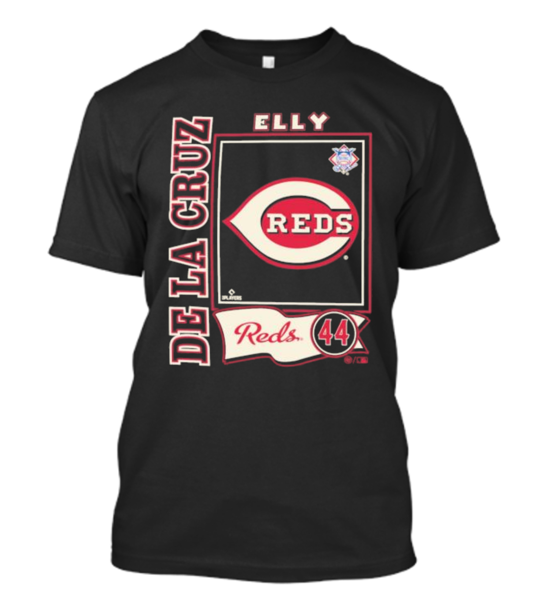 Elly De La Cruz Reds 44 Cincinnati MLBPA Player T-Shirt