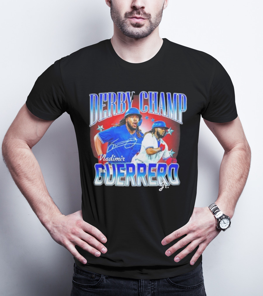 Derby Champ Vladimir Guerrero Jr. Home Run Signature T-Shirt