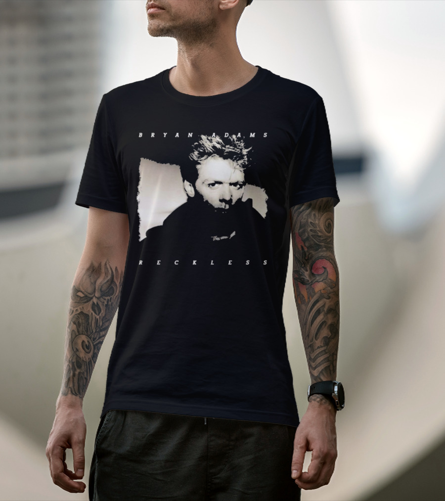 Bryan Adams Reckless Album Cover T-Shirt