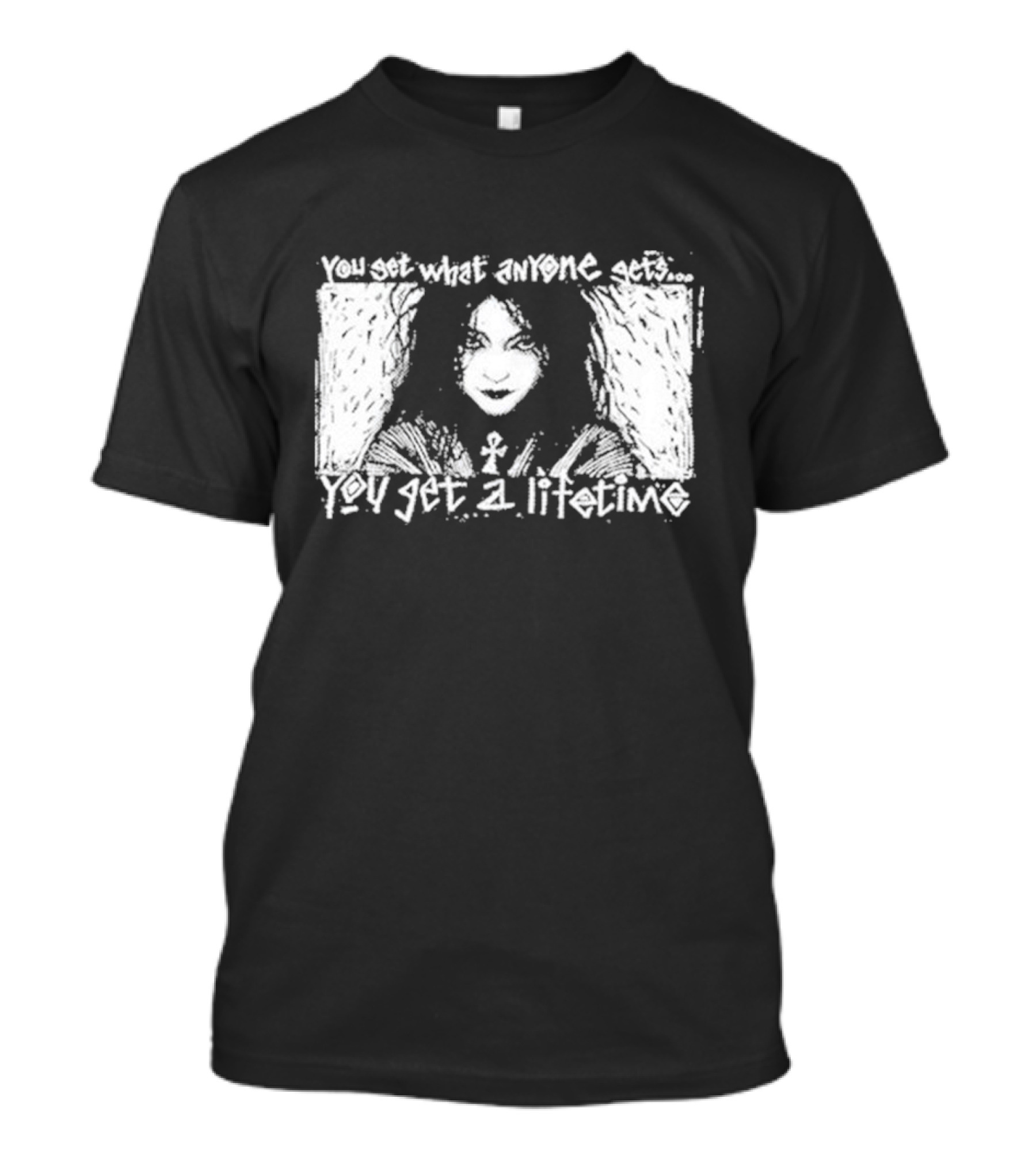 You Set What Anyone Gets You Get A Lifetime The Sandman Death Ankh T-Shirt