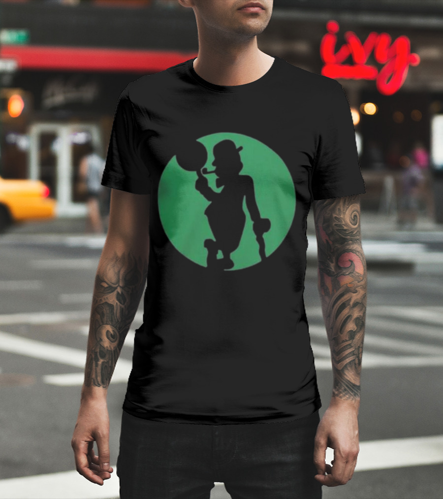 Boston Celtics Shamrock Silhouette Brand T-Shirt