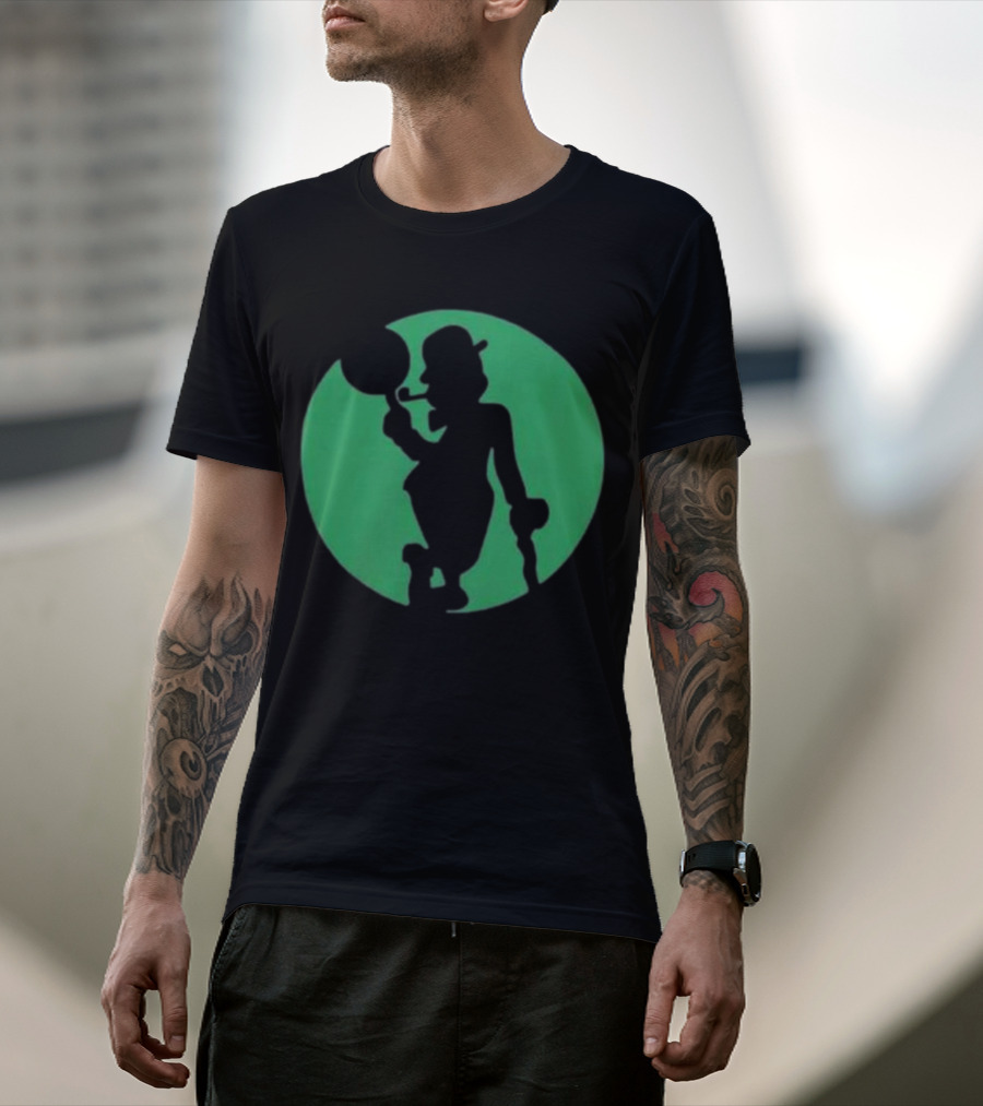 Boston Celtics Shamrock Silhouette Brand T-Shirt