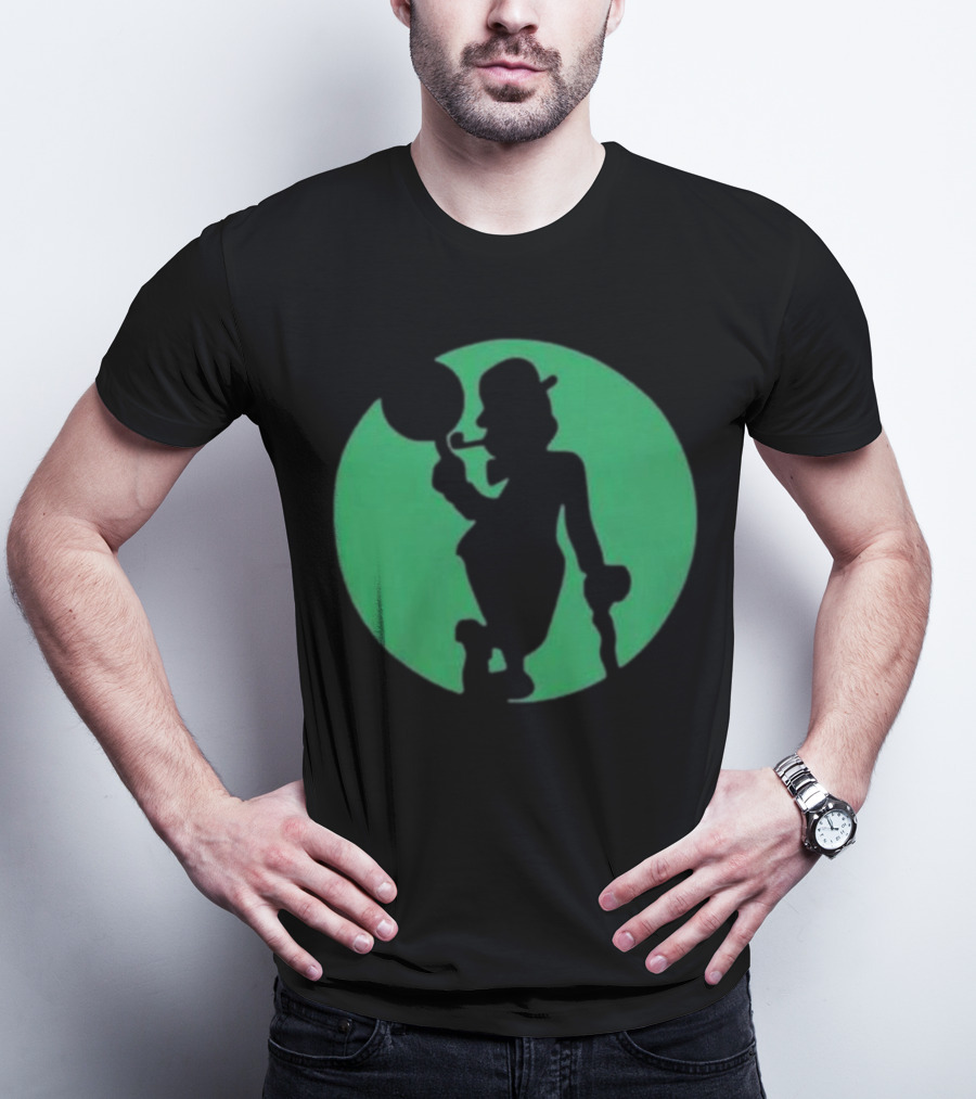 Boston Celtics Shamrock Silhouette Brand T-Shirt