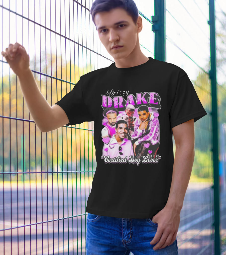 Drizzy Drake Certified Boy Lover Hearts Collage T-Shirt