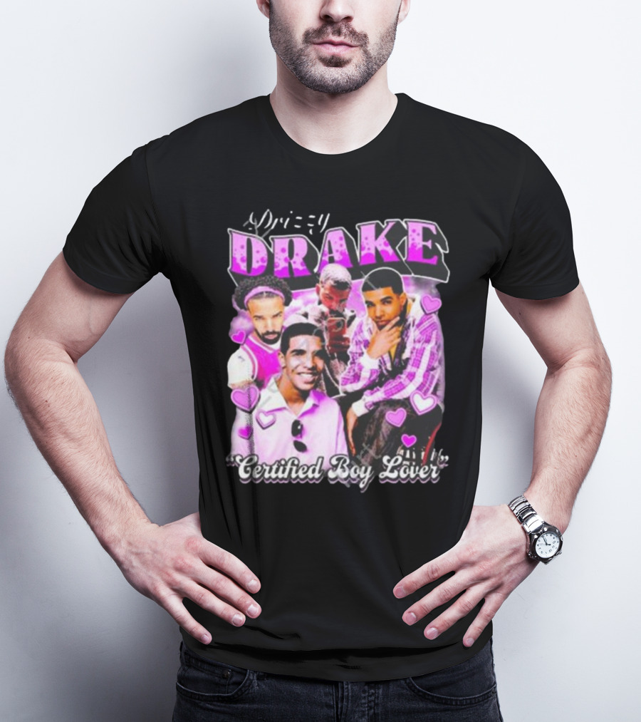 Drizzy Drake Certified Boy Lover Hearts Collage T-Shirt
