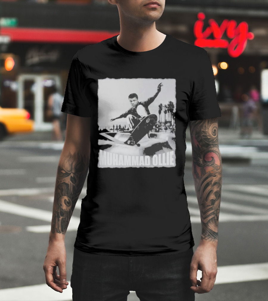 Muhammad Ollie Skateboarding Legend Crossover T-Shirt