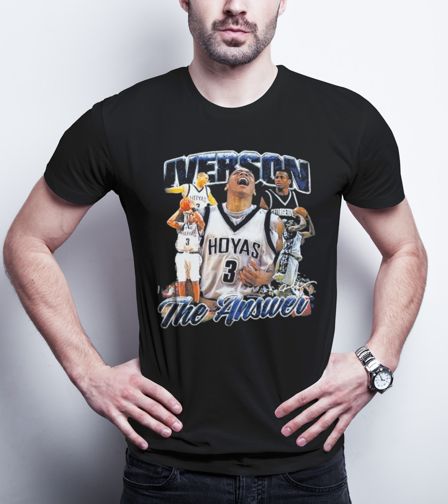 Iverson Hoyas Georgetown The Answer NCAA T-Shirt