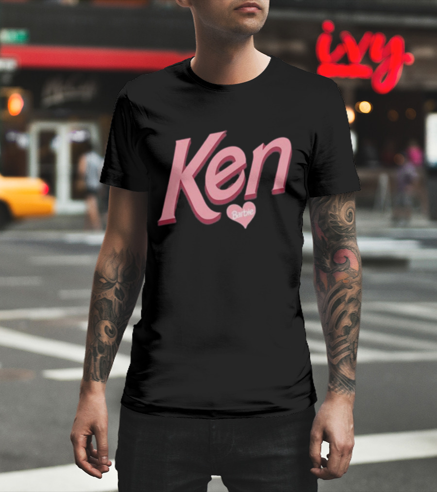 Ken Barbie Heart Love Valentine's T-Shirt