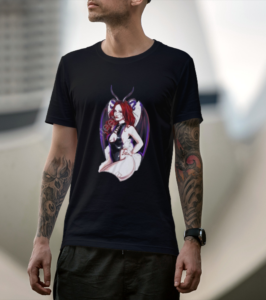 MadameDiablo Diablo Madame Demon Wings Femme Fatale T-Shirt