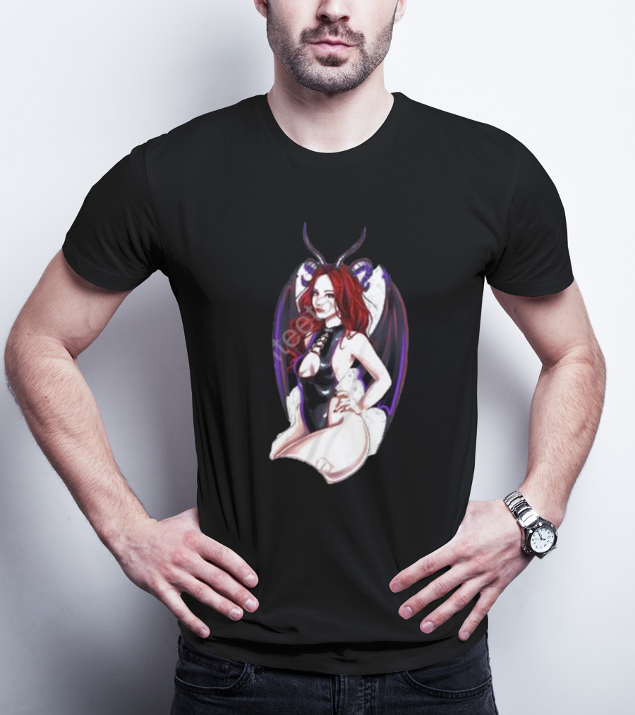 MadameDiablo Diablo Madame Demon Wings Femme Fatale T-Shirt