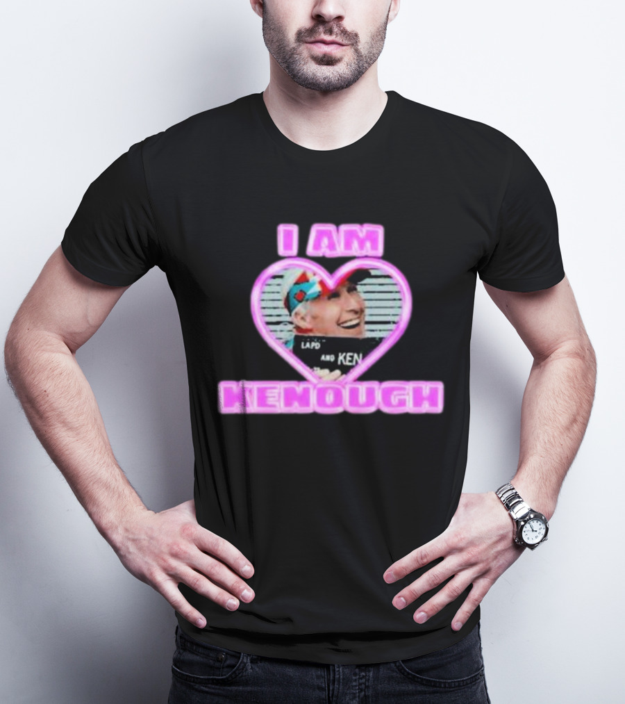 Ryan Gosling I Am Kenough Heart Ken Shirt Image T-Shirt
